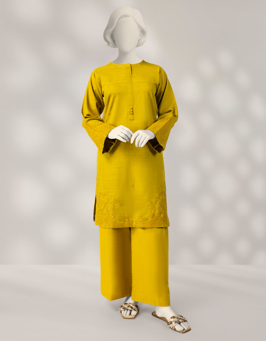 GREEN KHADDAR 2PC STITCHED | JGK-W-JTST-25-504 FB/MAISORE-02 – J ...