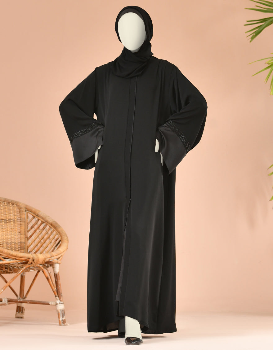 BLACK ABAYA | JJAB-22-043 FB/NIDA – J. Junaid Jamshed US